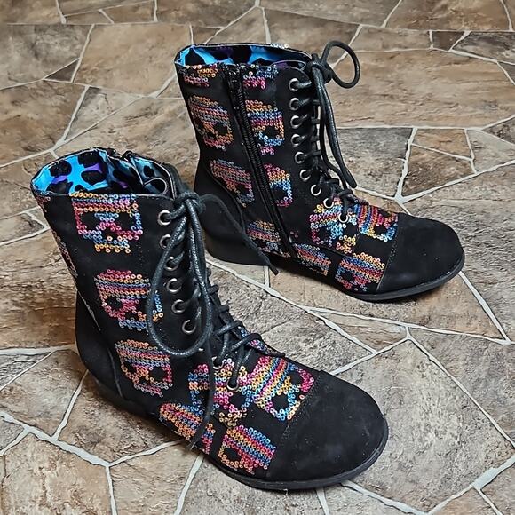 Iron Fist | Shoes | New In Box Iron Fist Sugar Hiccup Skull Combat ...